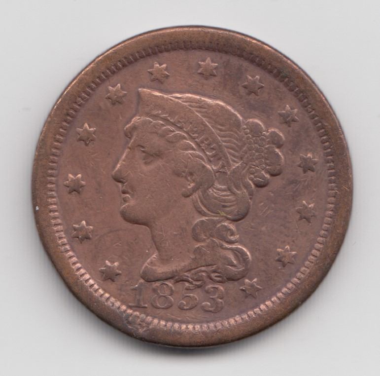 1853 US Large Cent