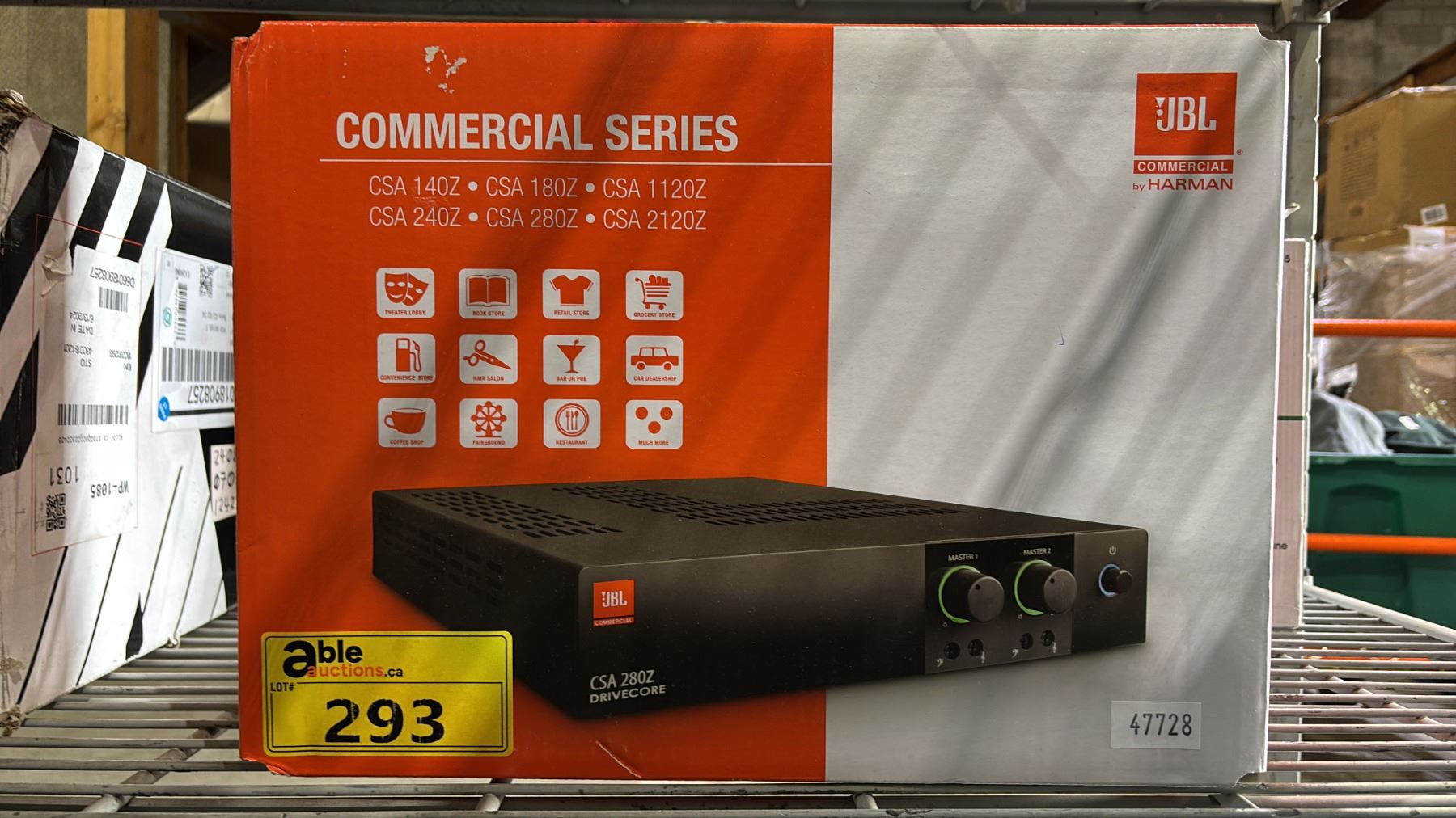 *NEW* JBL COMMERCIAL SERIES CSA 280Z DRIVECORE AMPLIFIER - Able Auctions