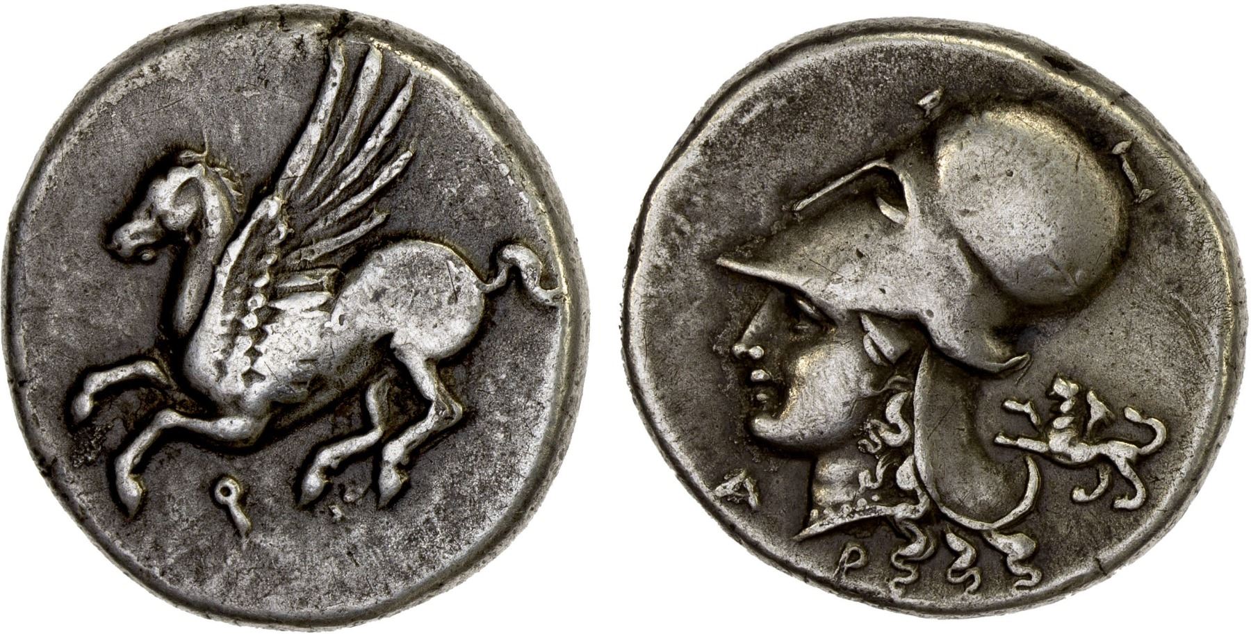 CORINTH: AR stater (8.44g), ca. 345-307 BC, VF - Stephen Album Rare Coins
