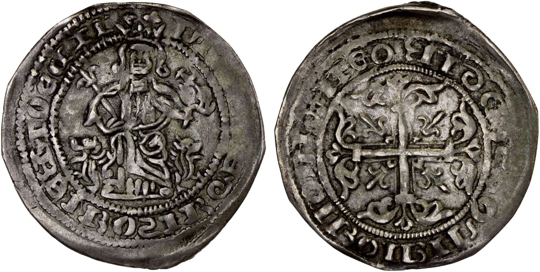 ANATOLIAN BEYLIKS: Unknown ruler, mid-14th century, AR gigliato (3.72g ...