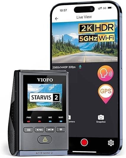 Viofo A119 Mini 2 Dash Camera with Sony STARVIS 2 Sensor and 2K HDR