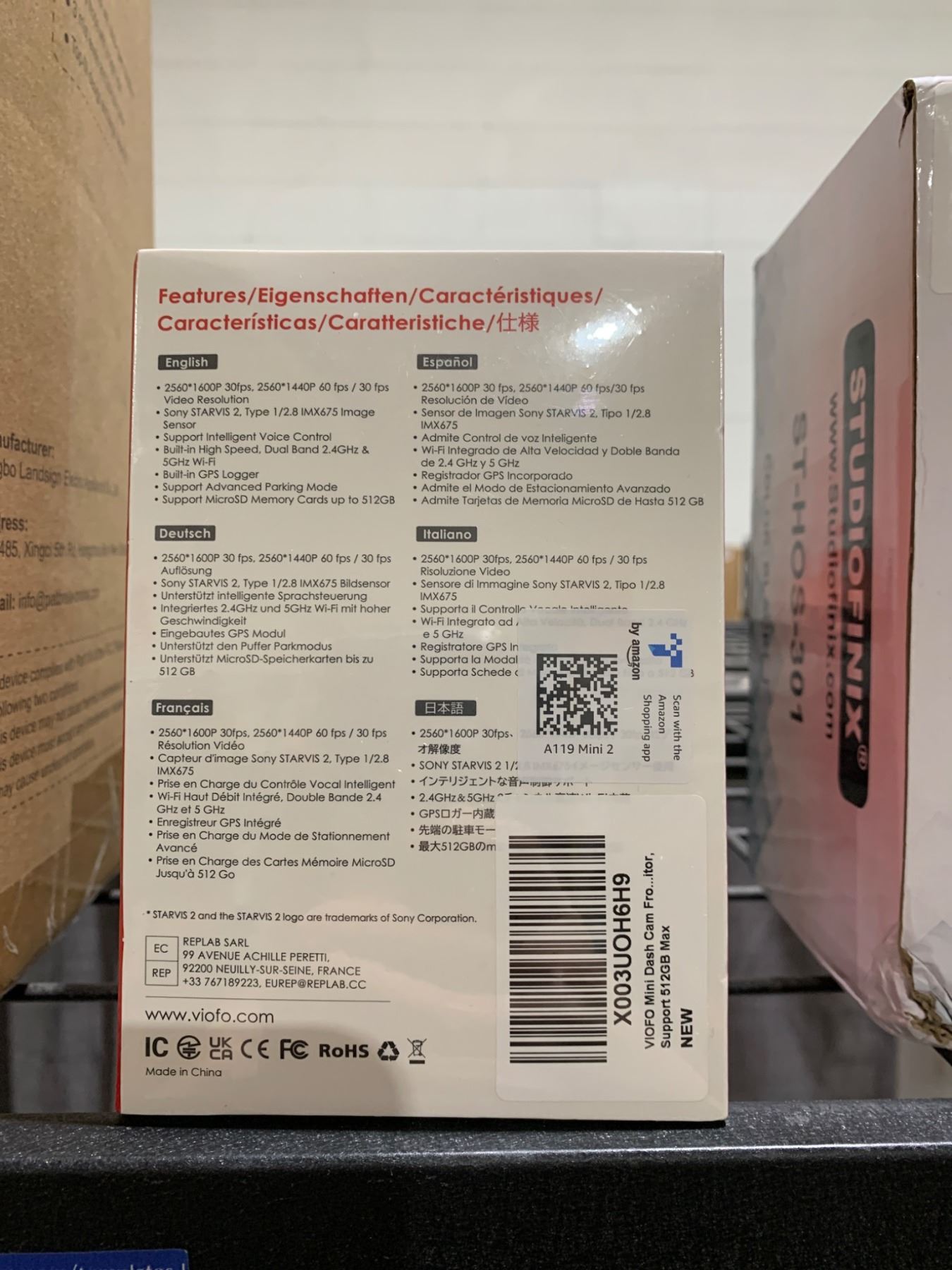 Viofo A119 Mini 2 Dash Camera with Sony STARVIS 2 Sensor and 2K HDR