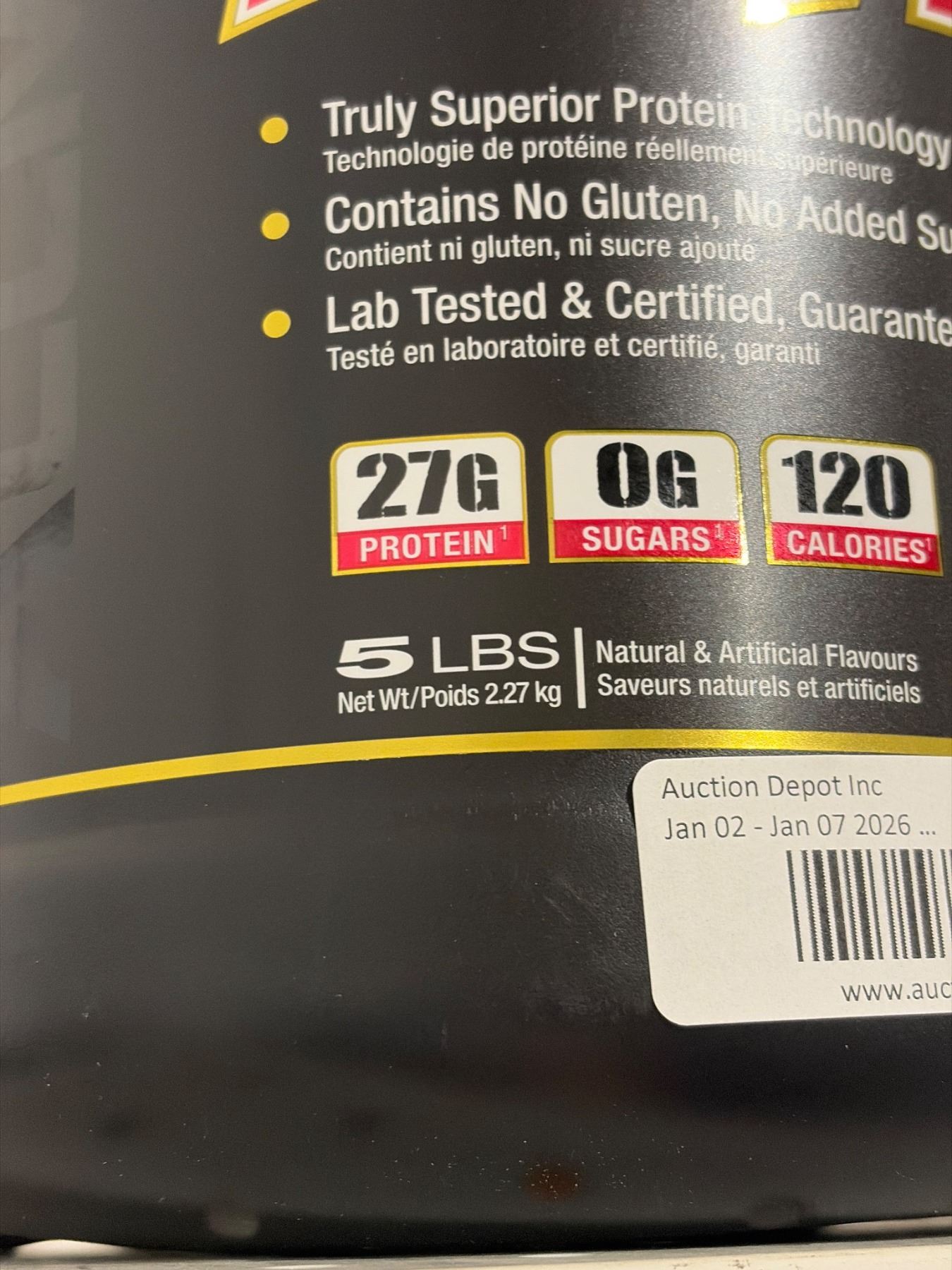 ALLMAX Isoflex Whey Protein Isolate 5 lbs Vanilla Flavor - A D Auction ...