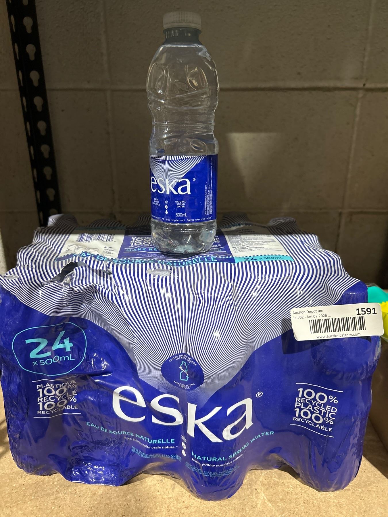 Eska Natural Spring Water 500 mL Bottles – Pack of 24