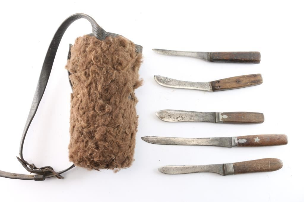 Frontier Buffalo Hunter's Butcher Knife Set.
