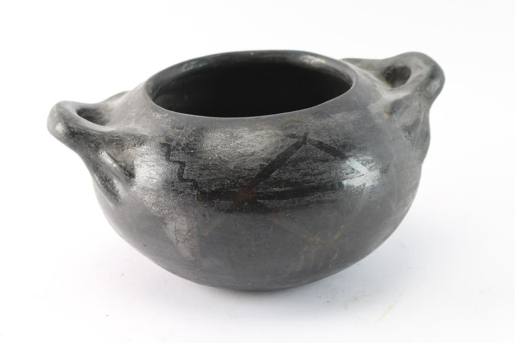 Prehistoric Bird Pot, Double Handled.