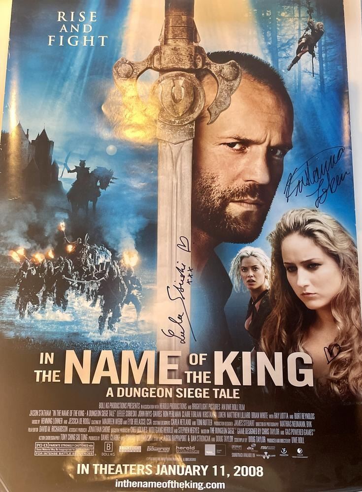 In the Name of the King: A Dungeon Siege Tale signed movie poster