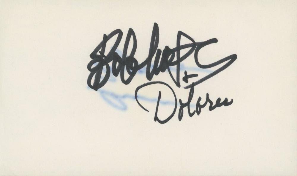Bob Hope and Delores Hope original signature