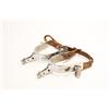 Kelly Bull Rider Spurs marked "Kelly 315", S strap buckles.