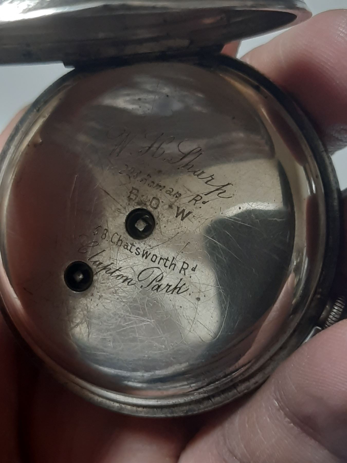 Patent Leader, Running Pocket Watch - Key Wound, Silver Marking ...