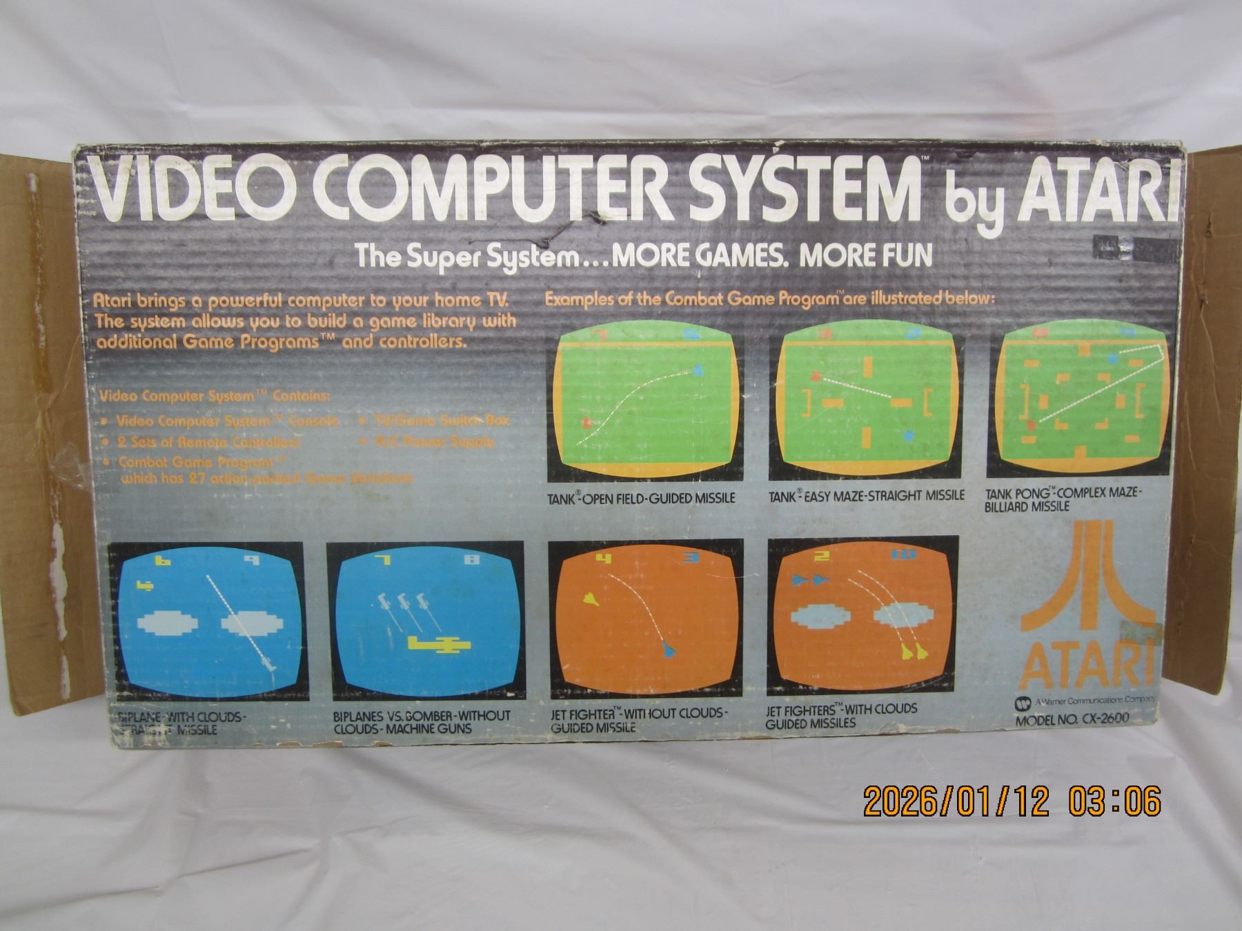 1978 Atari CX-2600 Working with Original Box and Accessories Very Rare ...