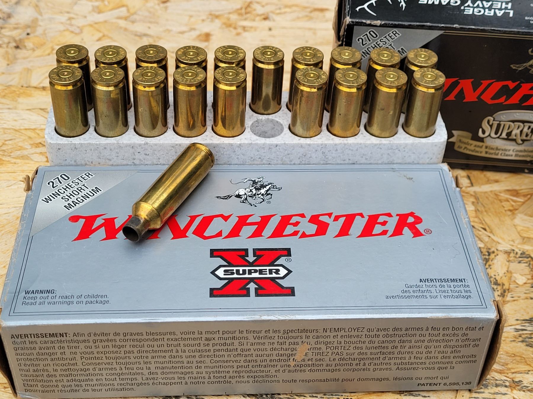 Winchester 270 shell casings
