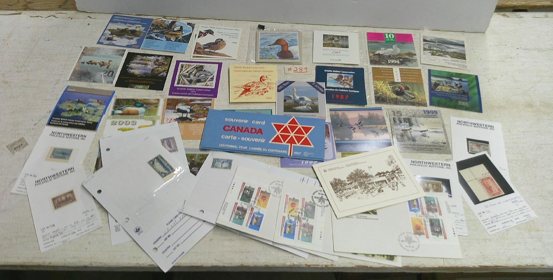 289: Souvenir Centennial Canadian stamps + Commemorative Canadian ...