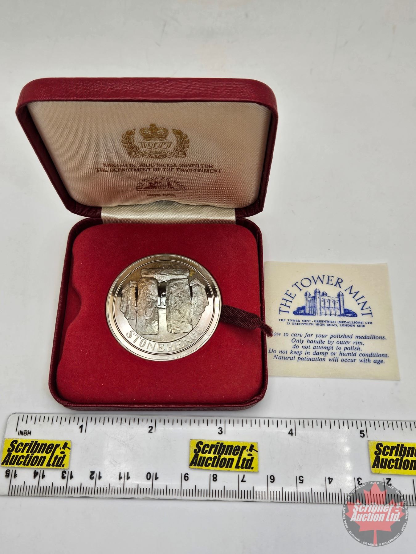 The Tower Mint : 1977 : Stonehenge : Silver Jubilee : Minted in Solid ...