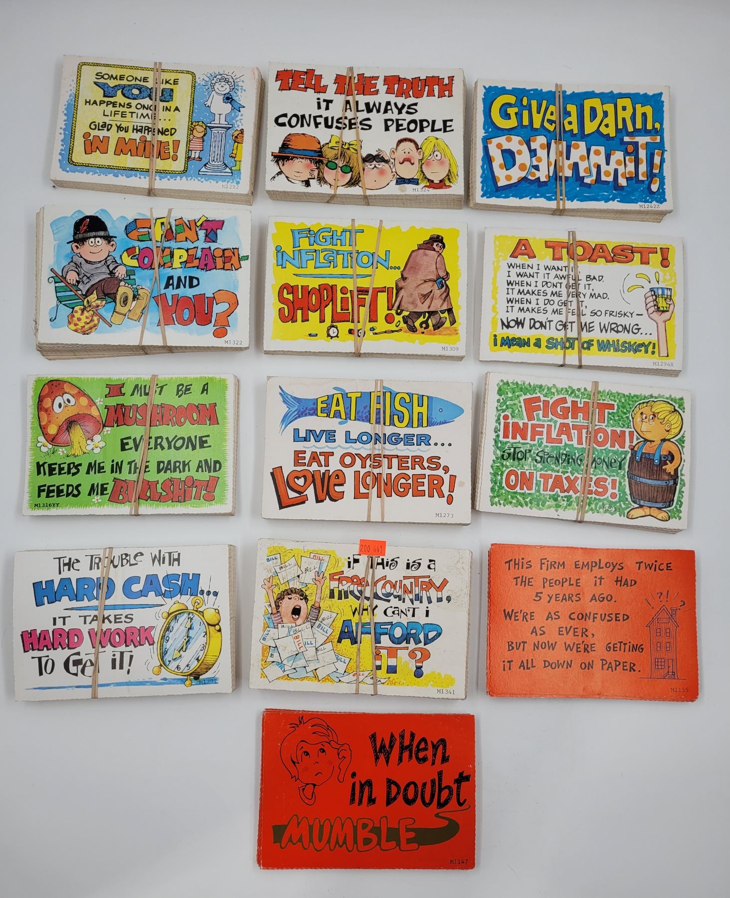 Lot of Assorted Cartoon Funny Saying Postcards