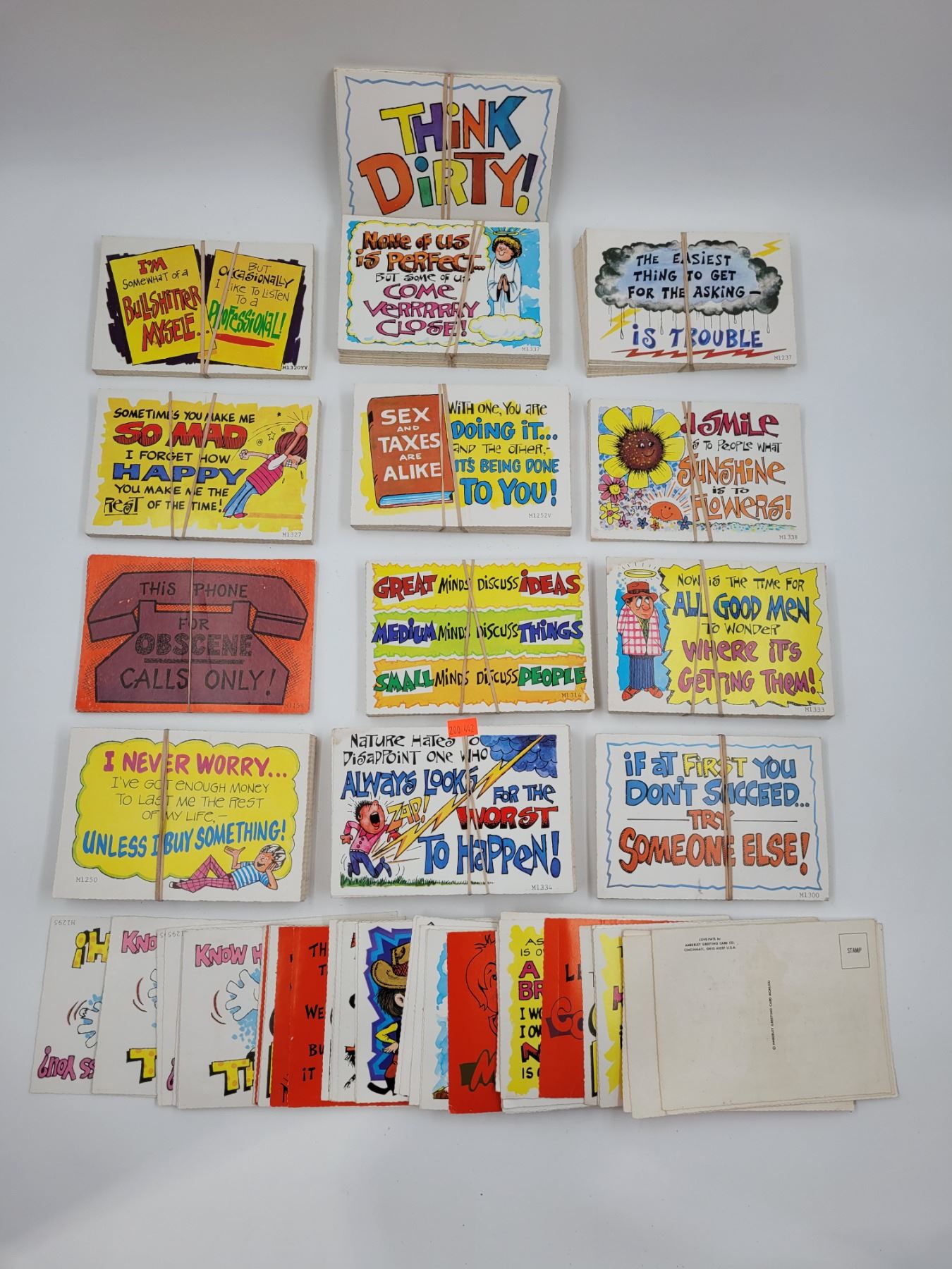 Lot of Assorted Cartoon Funny Saying Postcards