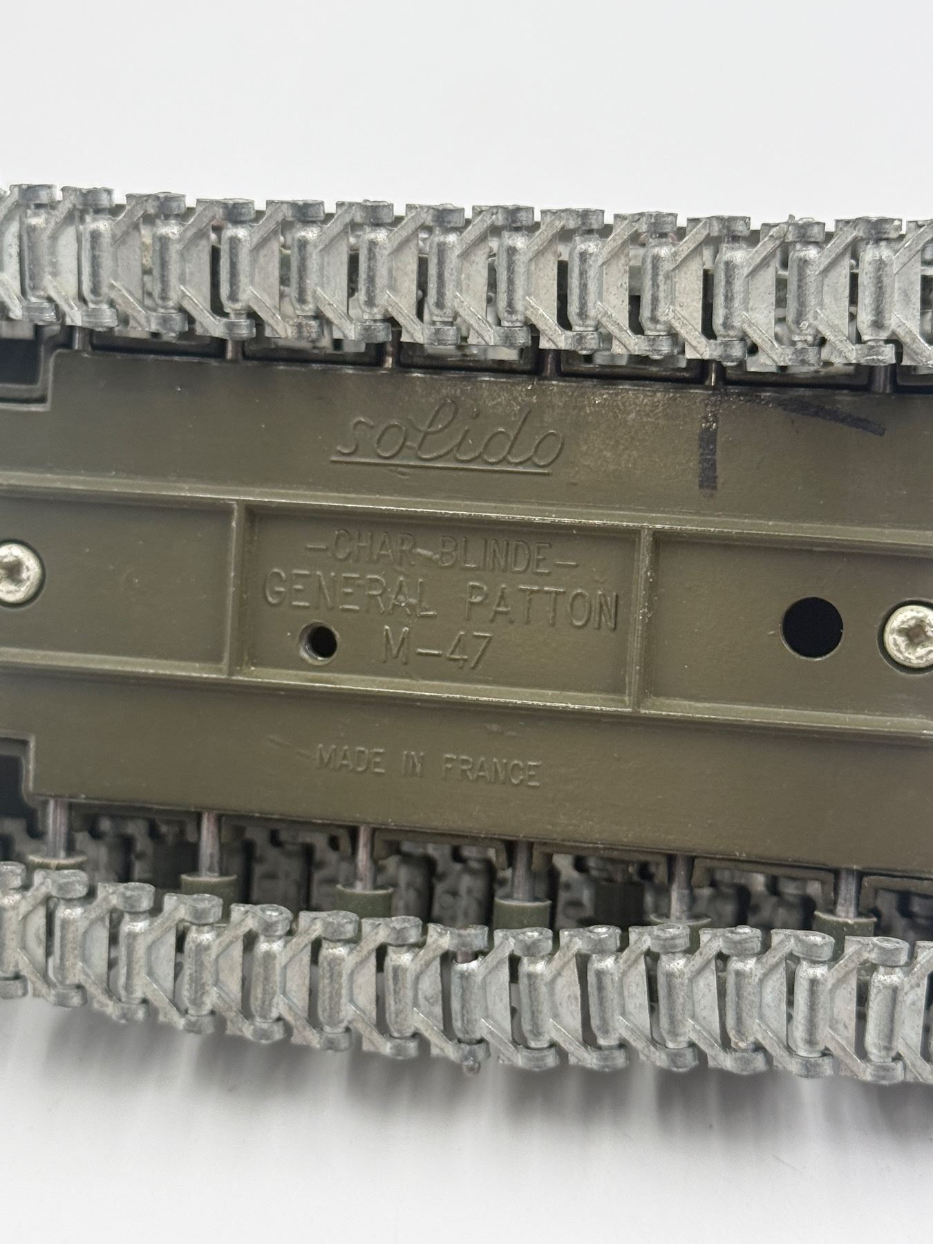 Vintage Solido Toy Tank Char Blinde General Patton M-47 Made In France