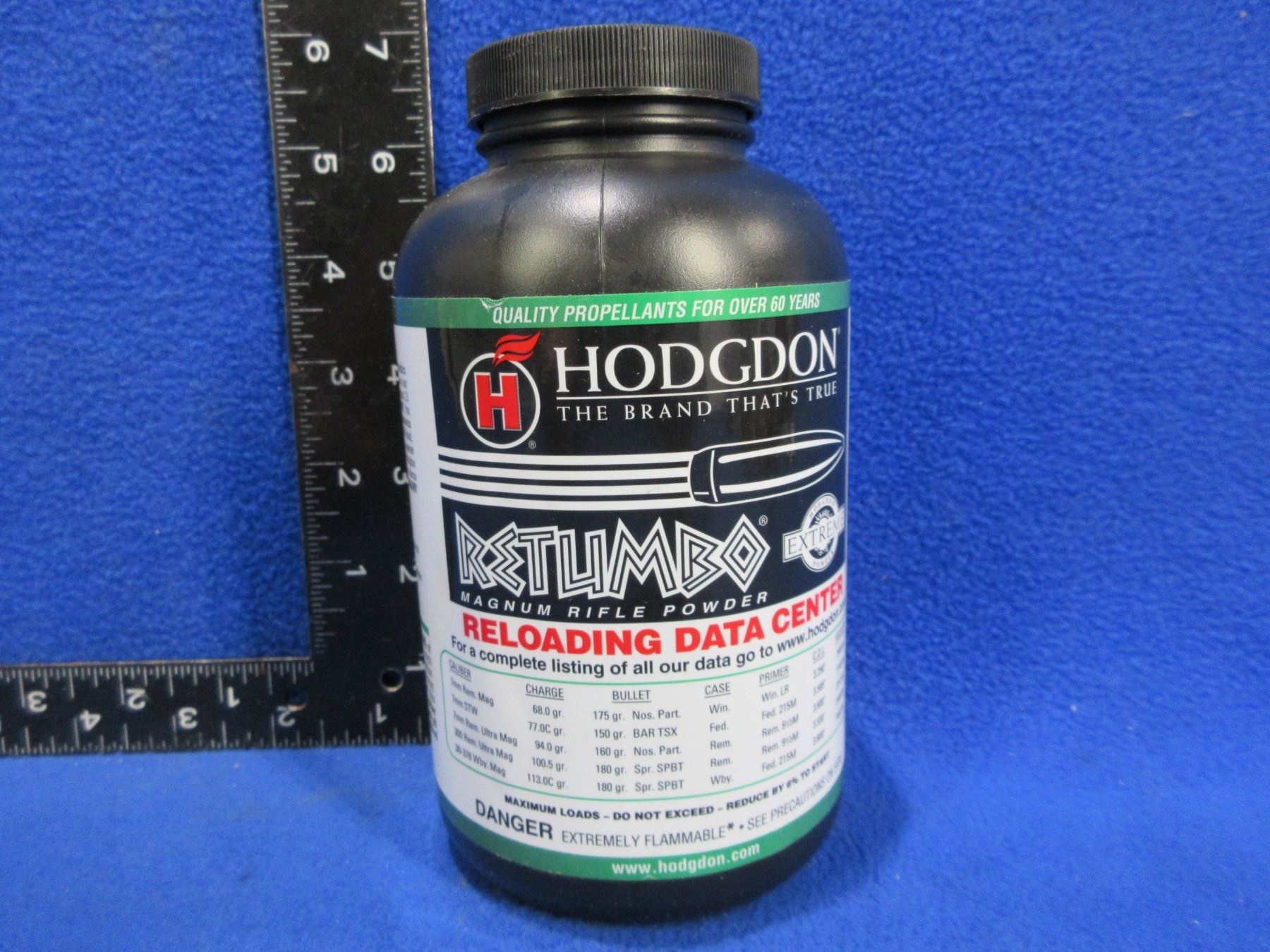 Hodgdon Retumbo Magnum Rifle Powder (Pick Up or Ship by UPS Only)