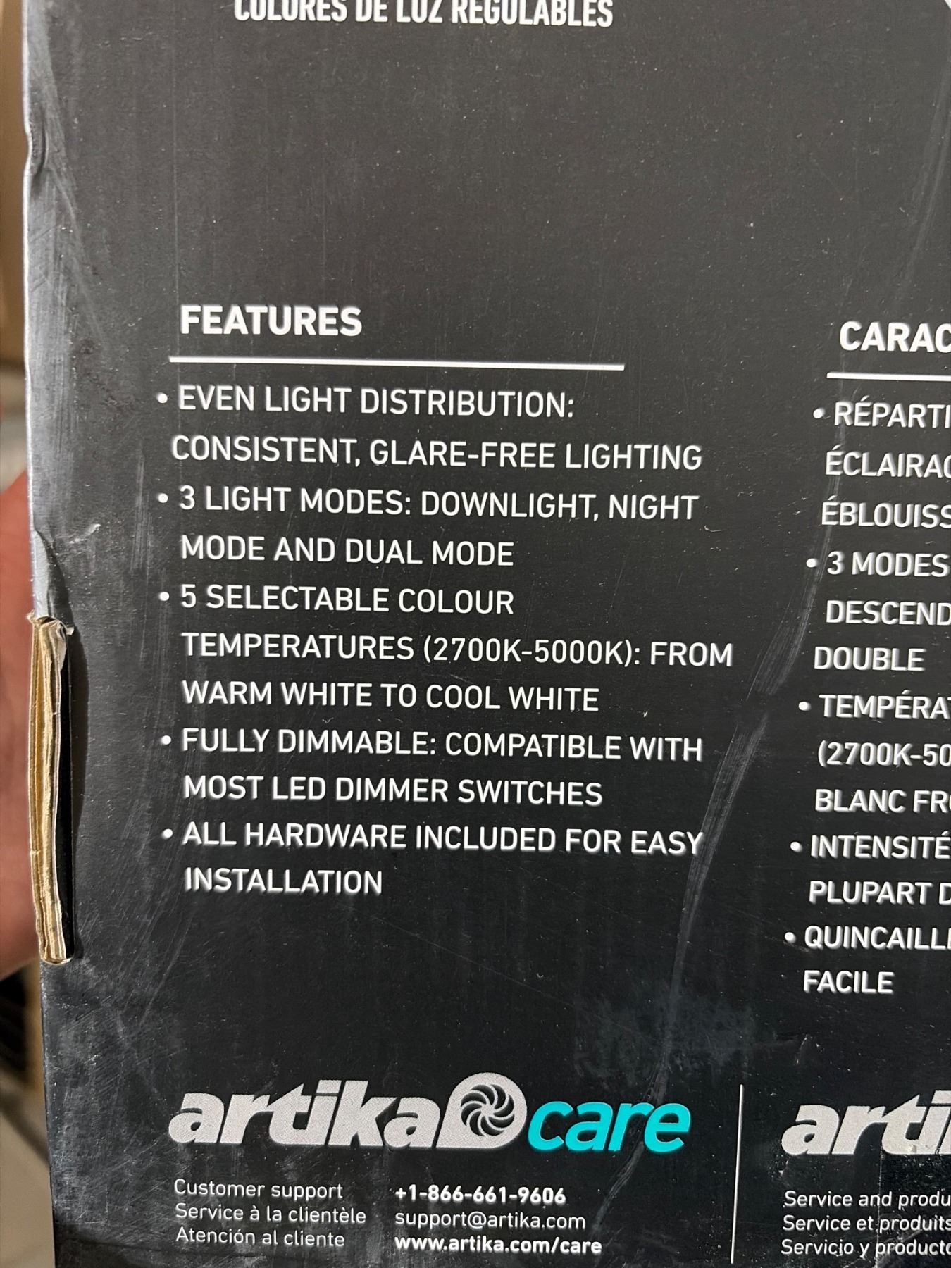 Artika Rayma Flat LED Panel With Selectable White Technology