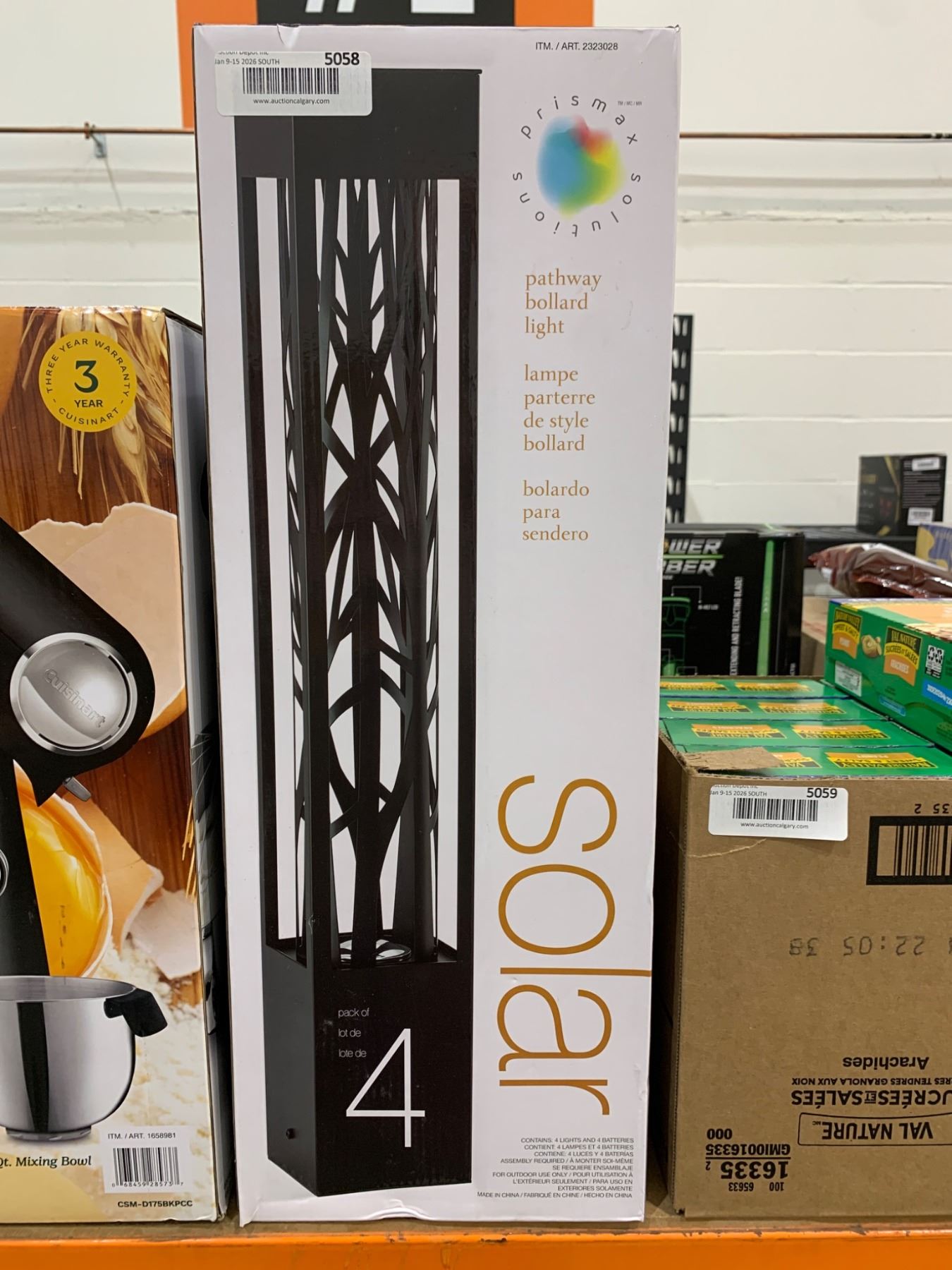 Prism Pathway Solar Bollard Light Set, 4 Pack