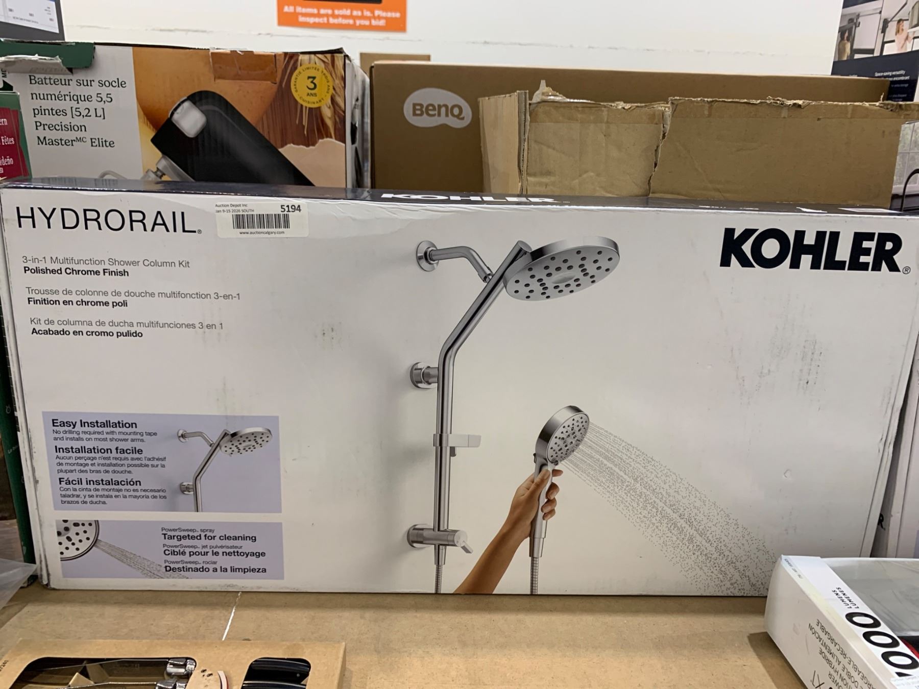 Kohler HydroRail 3-in-1 Multifunction Shower Column Kit in Polished ...