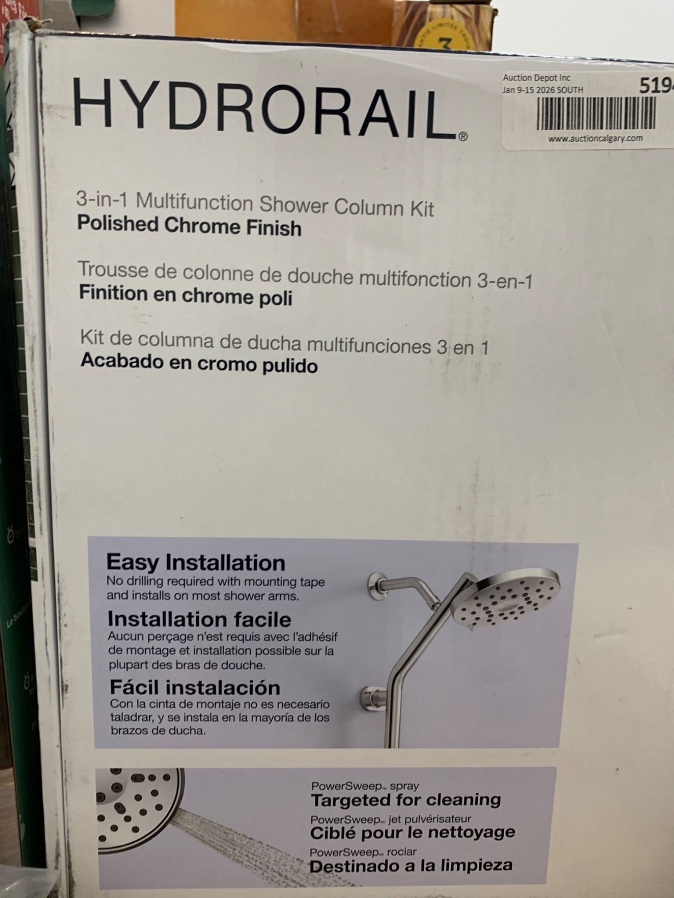Kohler HydroRail 3-in-1 Multifunction Shower Column Kit in Polished ...