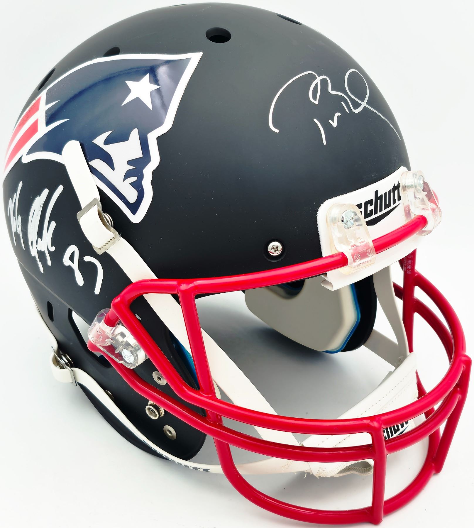 TOM BRADY, ROB GRONKOWSKI AND JULIAN EDELMAN SIGNED FULL SIZE PATRIOTS ...