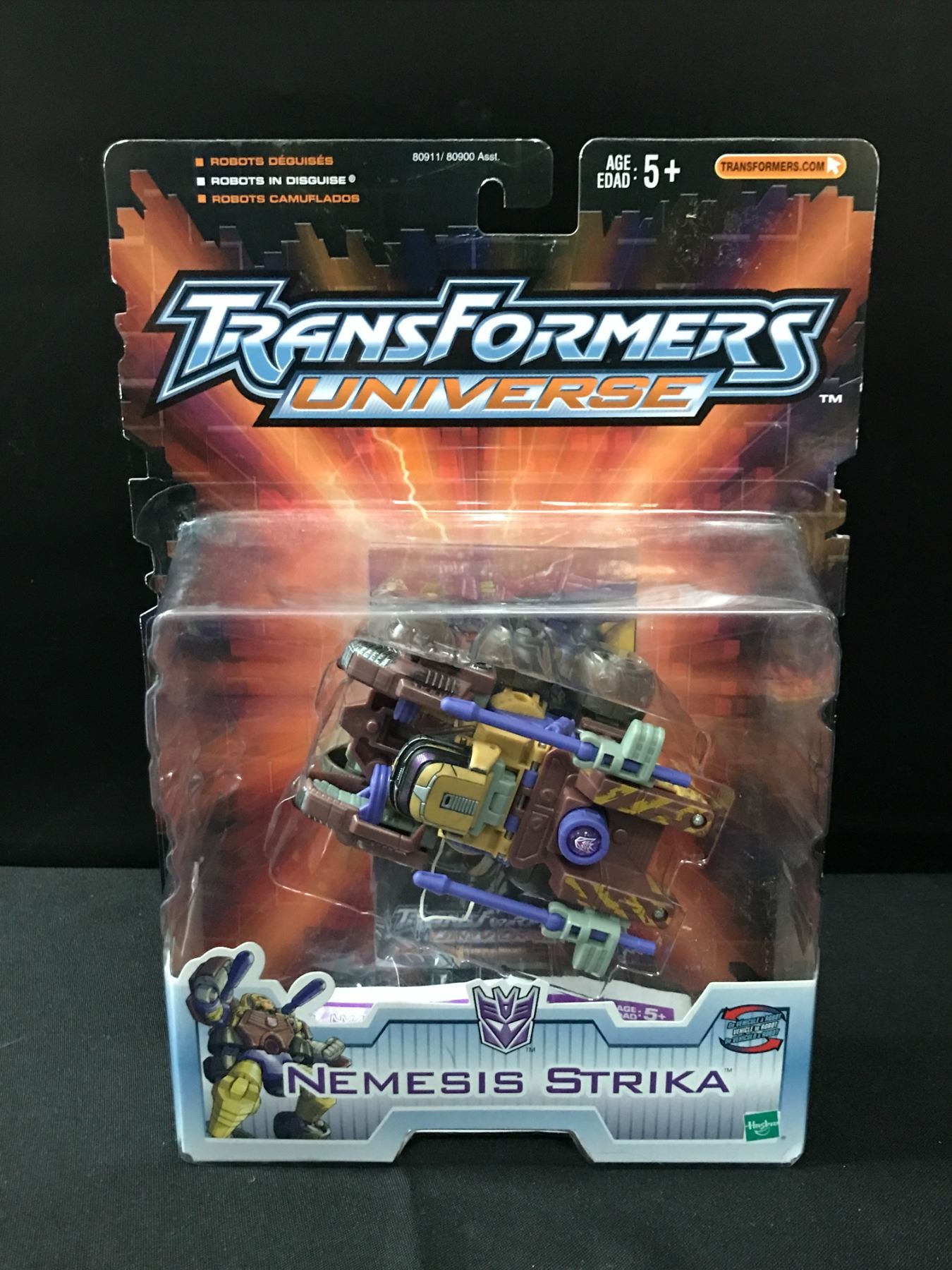 VINTAGE SEALED TRANSFORMERS UNIVERSE - NEMESIS STRIKA IN ORIGINAL PACKAGING
