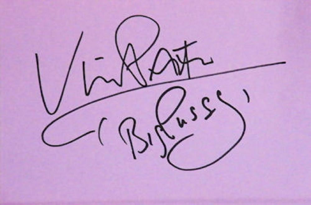The Sopranos Vincent Pastore signature slip