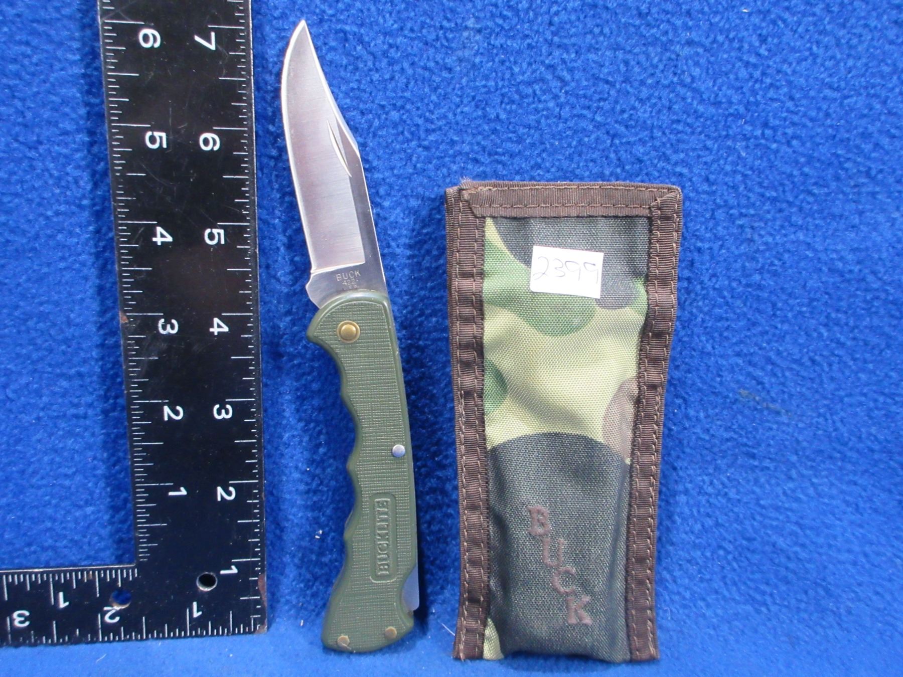 Buck 422 Bucklite Folding Lock Blade Knife with Sheath