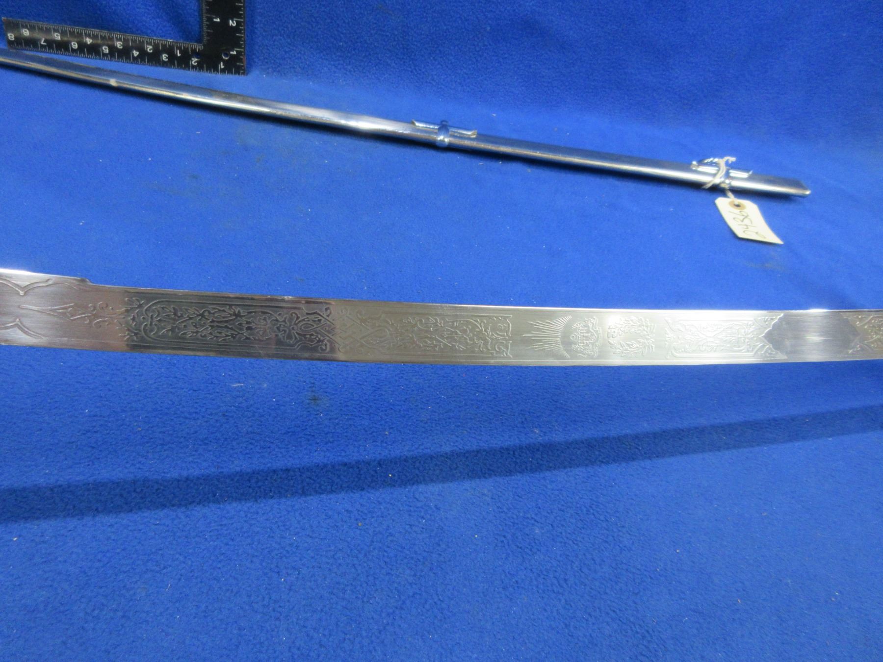 Mameluke Style Sword with Scabbard - 30" Blade, 36" Total Length