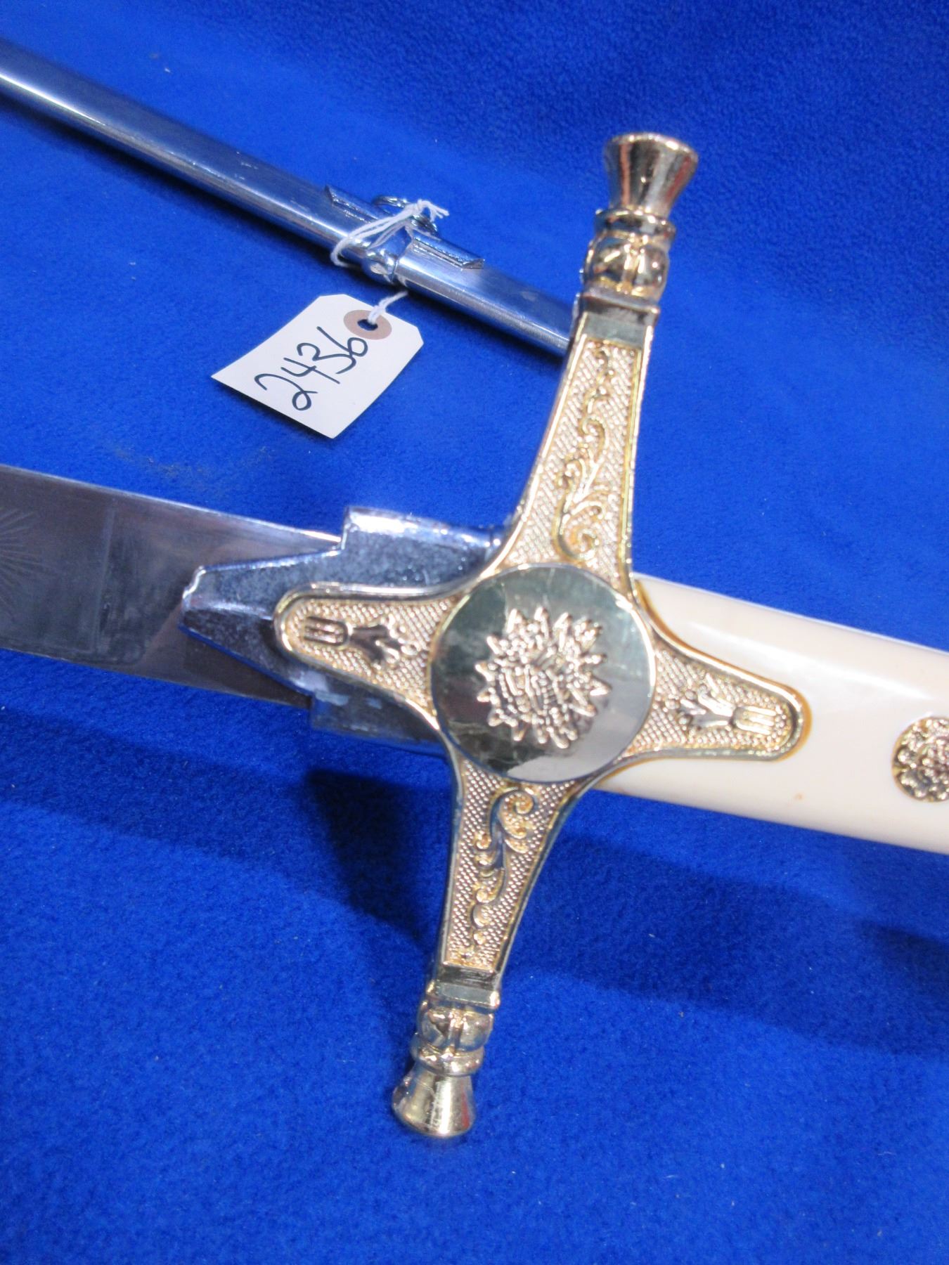 Mameluke Style Sword with Scabbard - 30" Blade, 36" Total Length