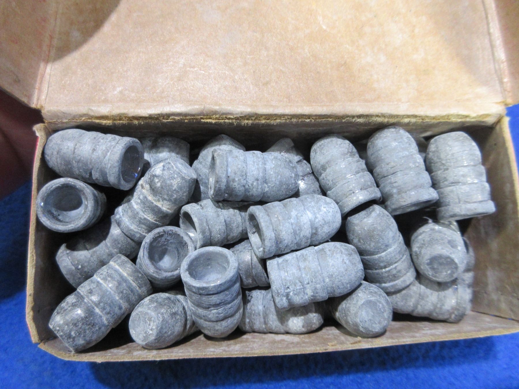 50 Cal. .50" FN Hollow Base Lead Bullets - Box of 47