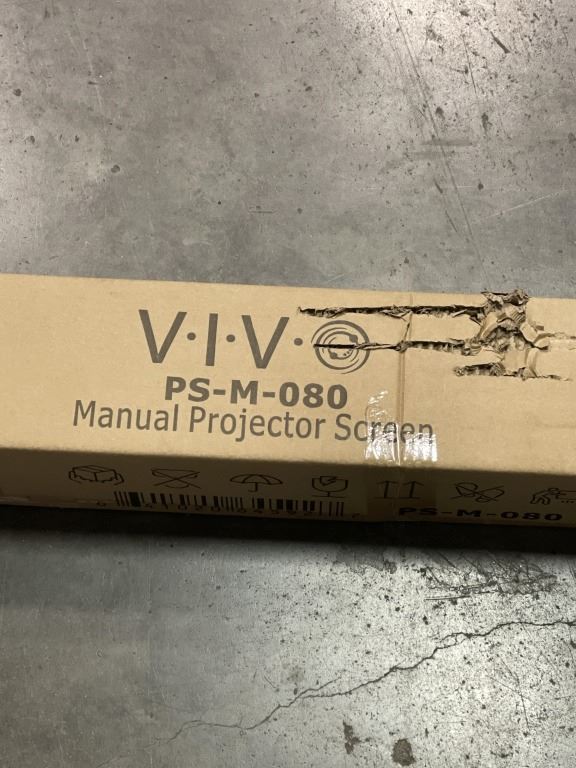 VIVO MANUAL 80 INCH PROJECTOR SCREEN