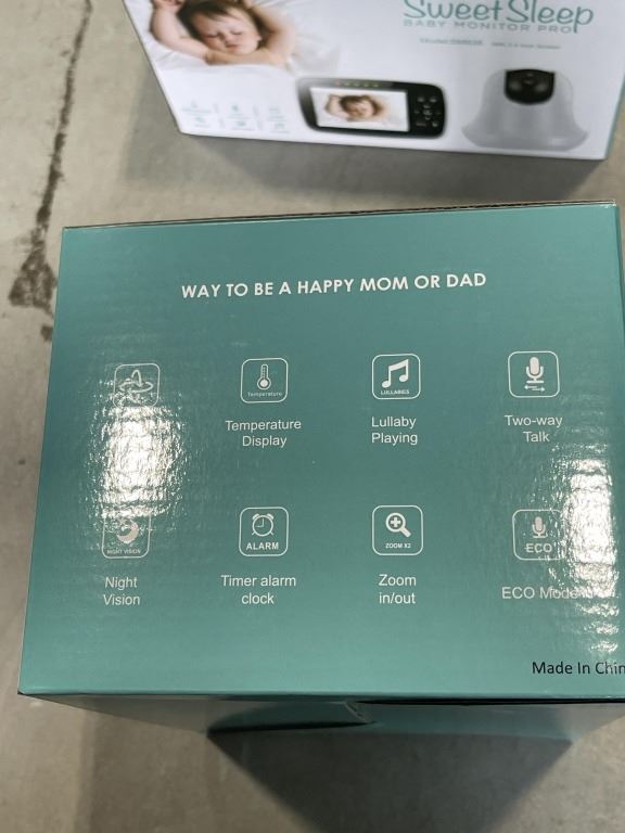 2 NEW SWEET SLEEP BABY MONITOR PRO, MODEL SM935 WITH 3.5 INCH SCREEN, 2 ...