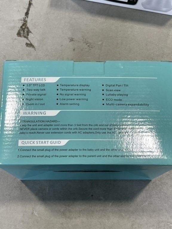 2 NEW SWEET SLEEP BABY MONITOR PRO, MODEL SM935 WITH 3.5 INCH SCREEN, 2 ...