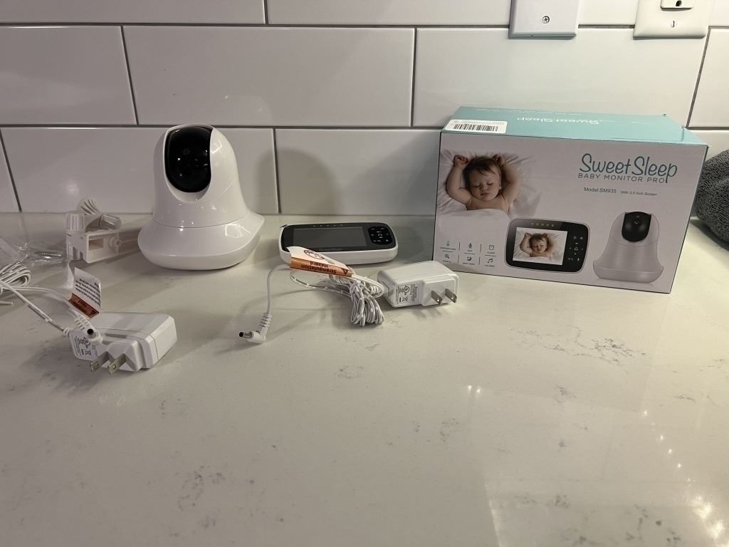 2 NEW SWEET SLEEP BABY MONITOR PRO, MODEL SM935 WITH 3.5 INCH SCREEN, 2 ...