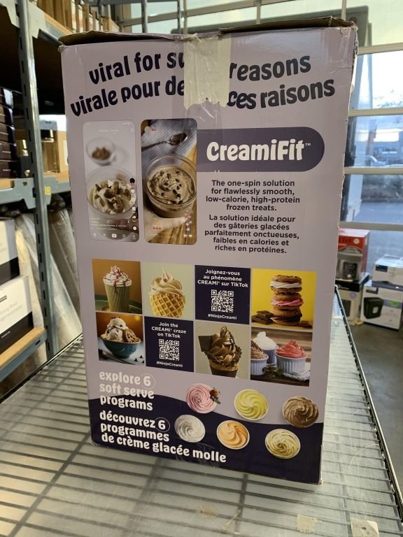 NINJA CREAMI SWIRL ICE CREAM MAKER - TESTED WORKING, RETAIL $429