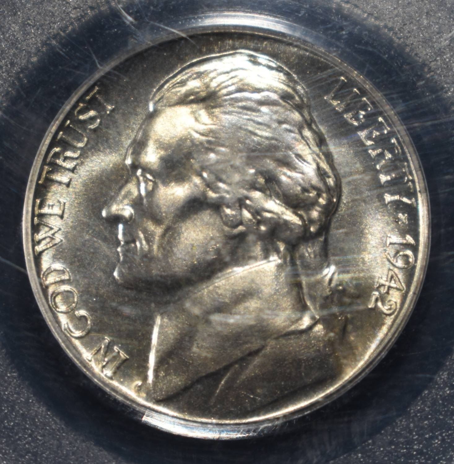 1942-P JEFFERSON NICKEL TYPE 2 PCGS PR66