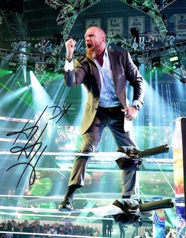 WWE Triple H facsimile signed photo