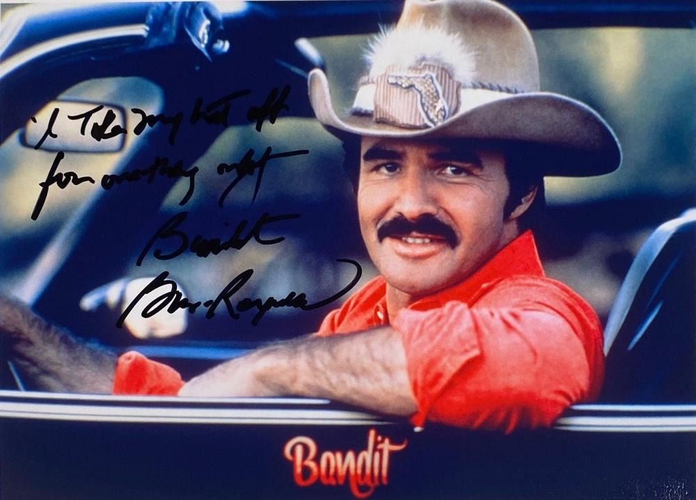 Smokey and The Bandit Burt Reynolds facsimile signed movie photo