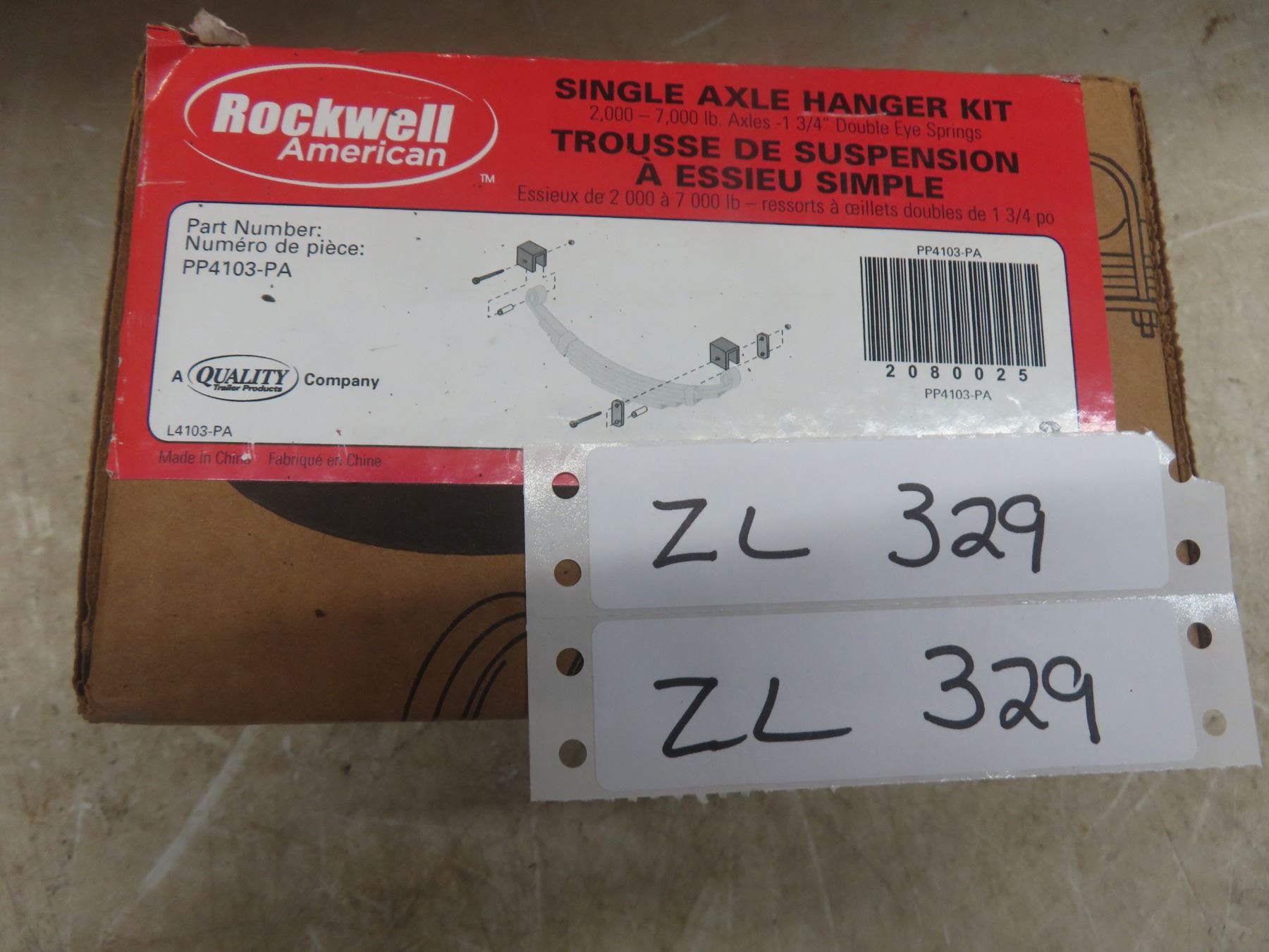 New Single Axle Hanger Kit for 2,000–7,000 lb Axles