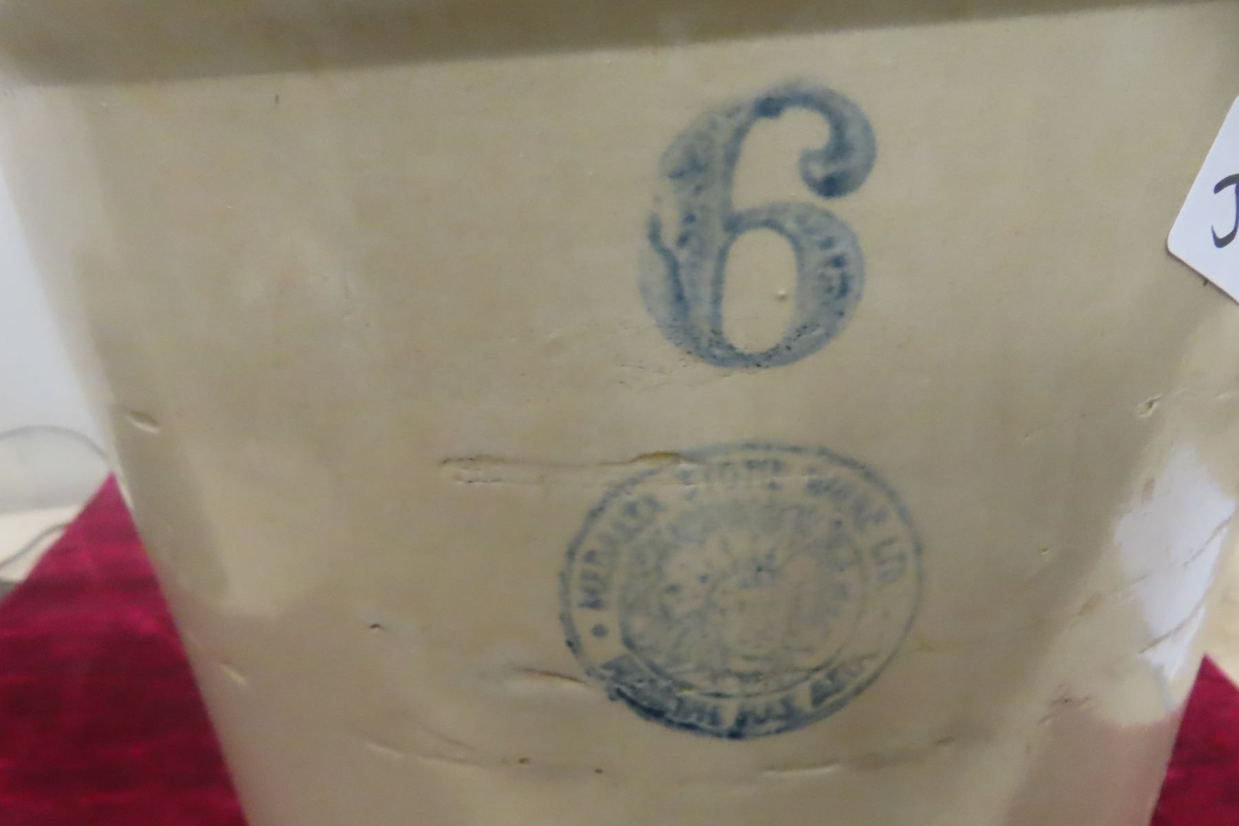Medalta 6 Gallon Crock Stoneware With Chief Label Iron Crow