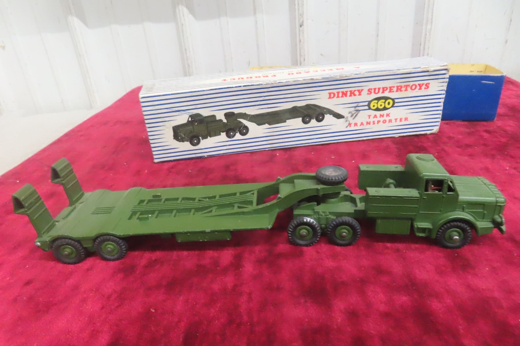 Dinky Super Toy Tank Transporter 660, 11 1/2" Long, w/ Box
