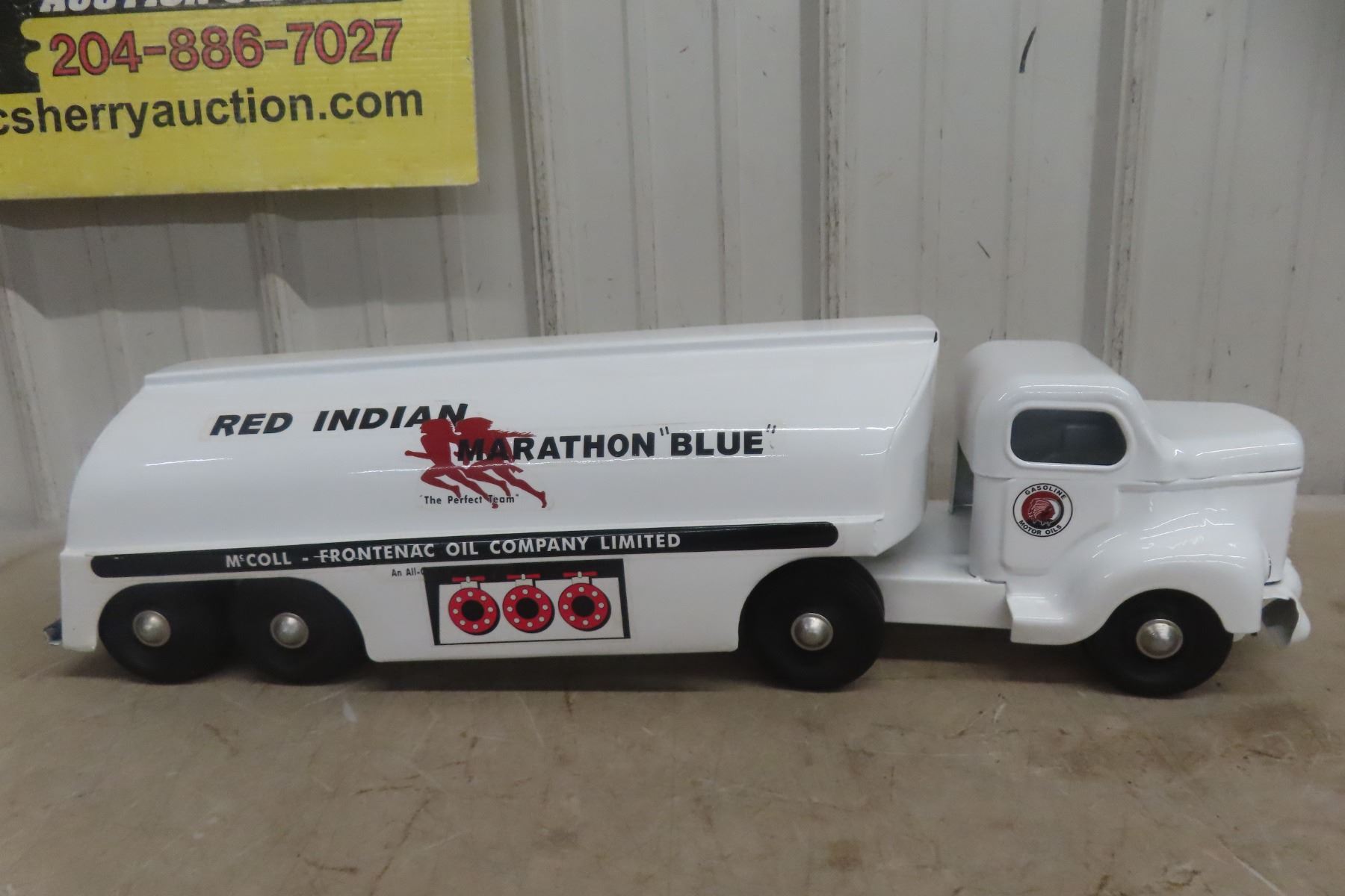 Otaco Minnitoy Red Indian Tanker Truck And Trailer, Pressed Steel ...