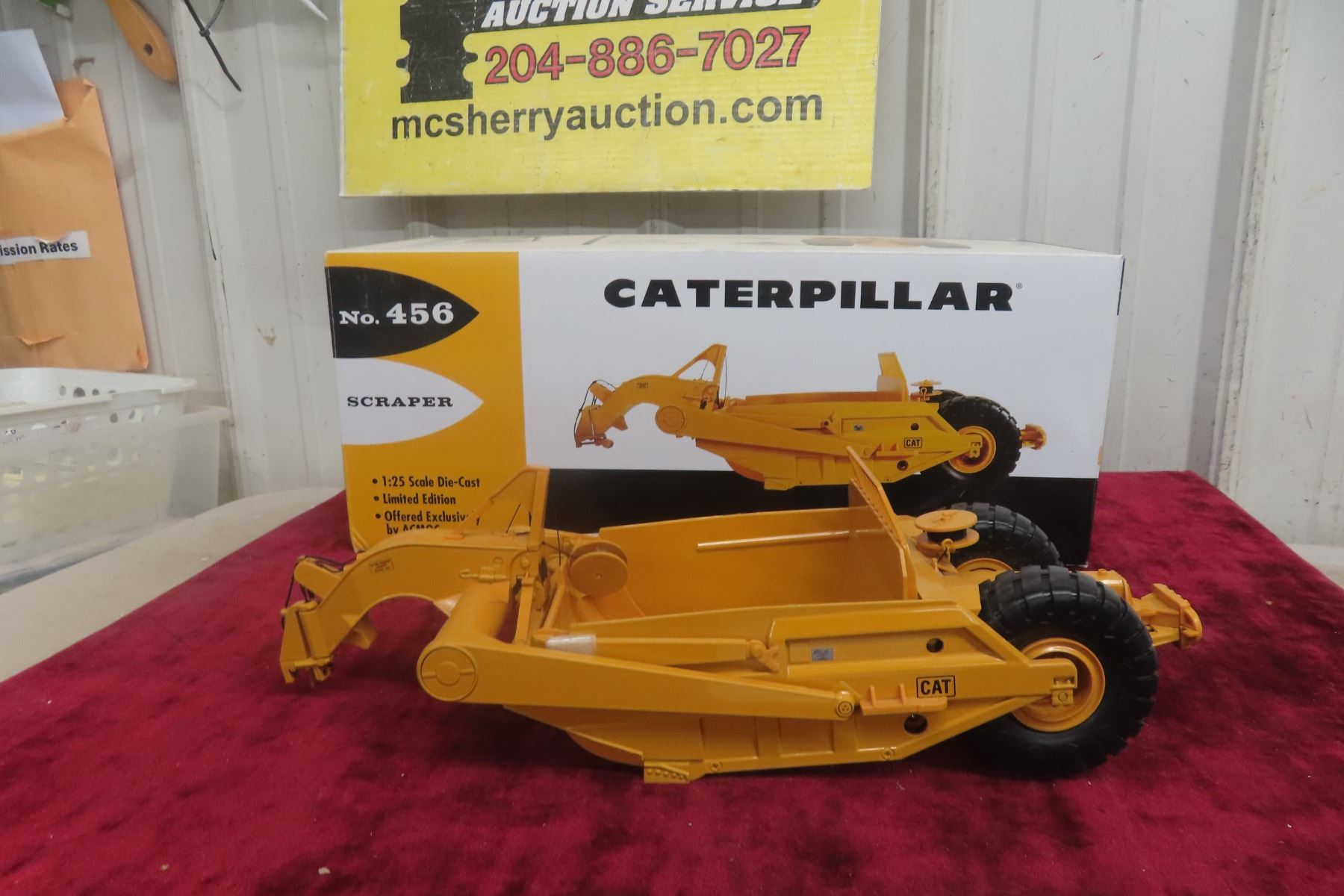 First Gear ACMOC Caterpillar No. 456 Scraper, Die Cast, 1/25 Scale ...