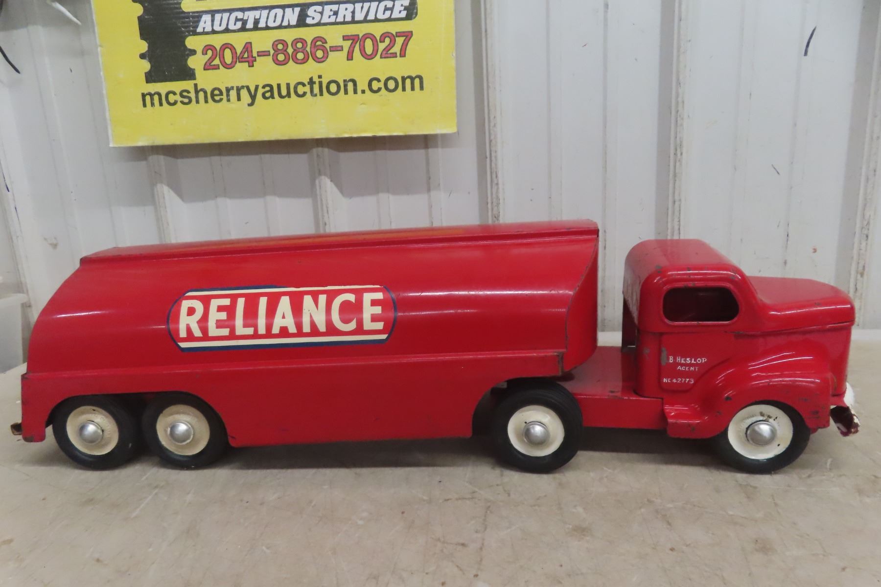 Otaco Minnitoy Pressed Steel Reliance Tanker Semi Truck and Trailer ...