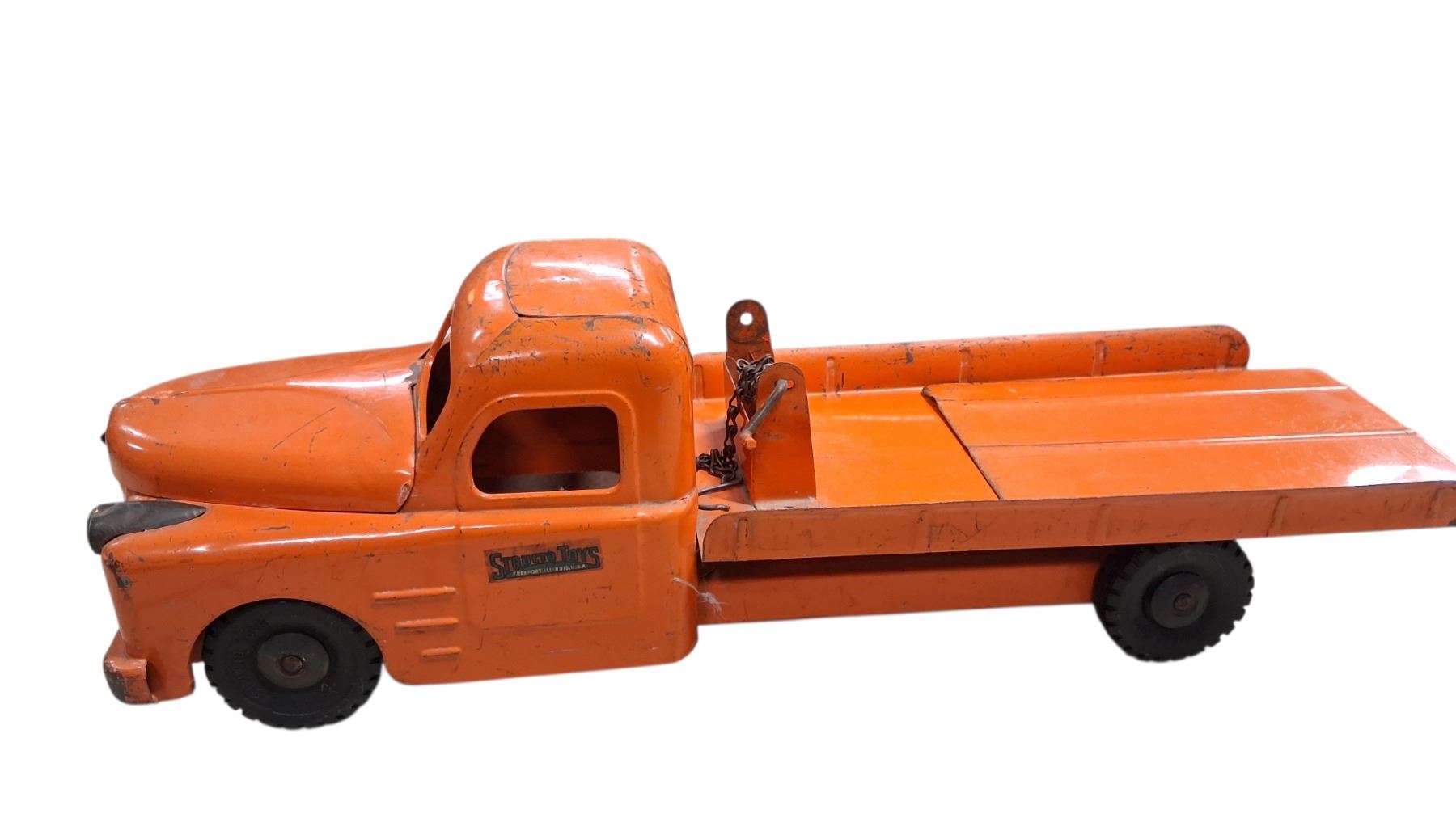 Vintage Structo toys deck truck 50s pressed steel 18"