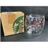 1 Starbucks Double-Wall Glass Mug - Clear Cherry Blossom/Paw Print ...