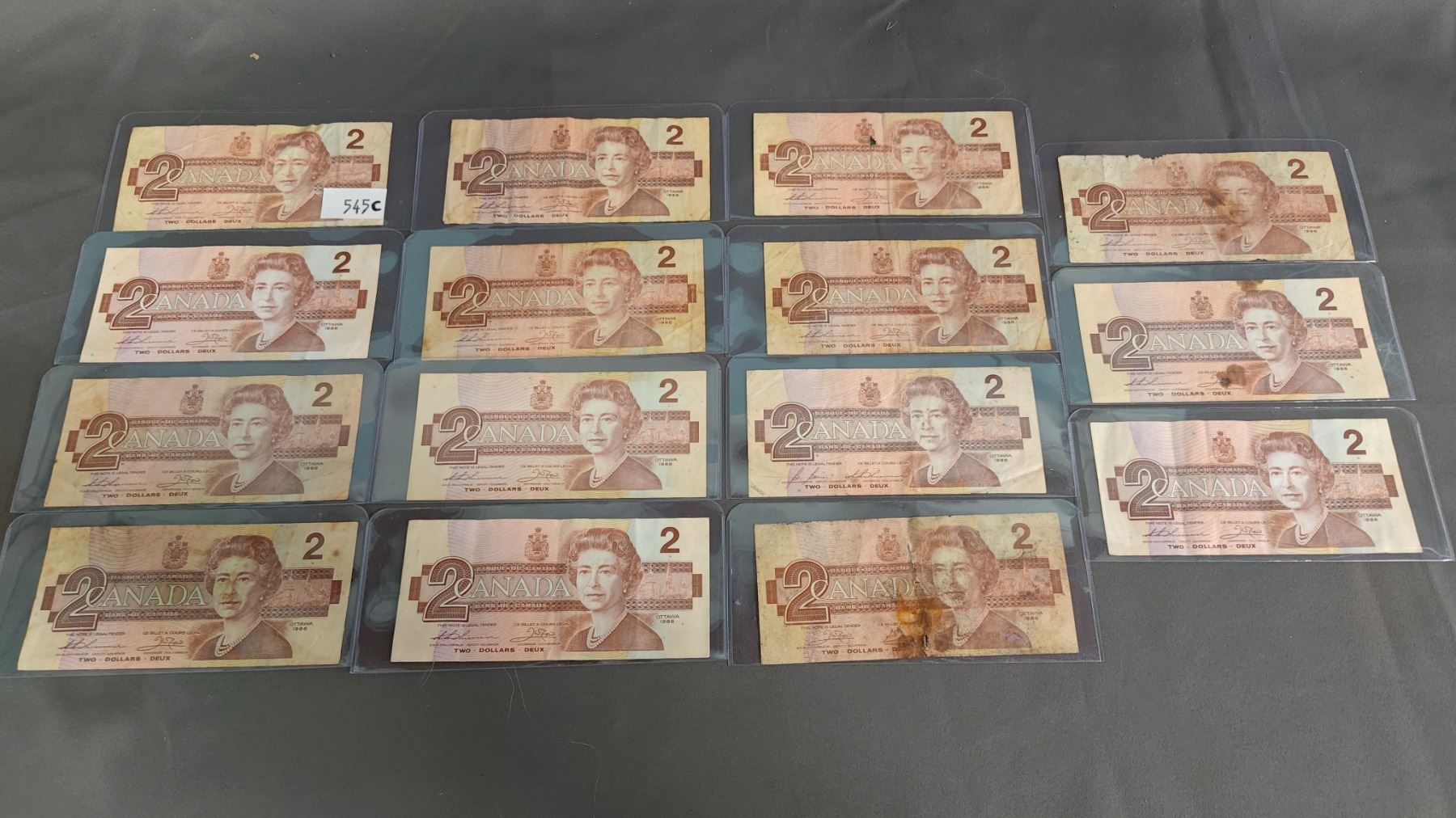 (15) VINTAGE CANADIAN $2 BILLS - Able Auctions